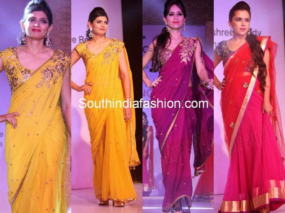 Elegant Designer Sarees by Shilpa Reddy – South India Fashion