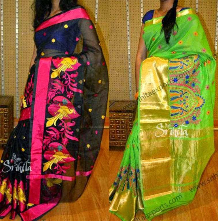 Beautiful Chanderi Sarees – South India Fashion