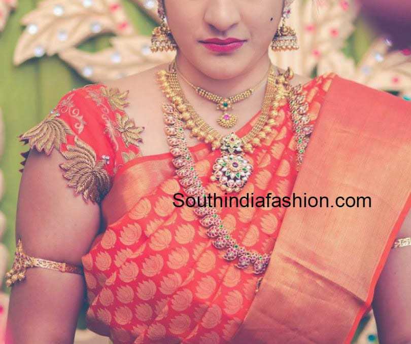 Lotus Design Blouse – South India Fashion