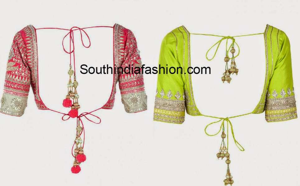 Latest Tie Back Blouse Designs