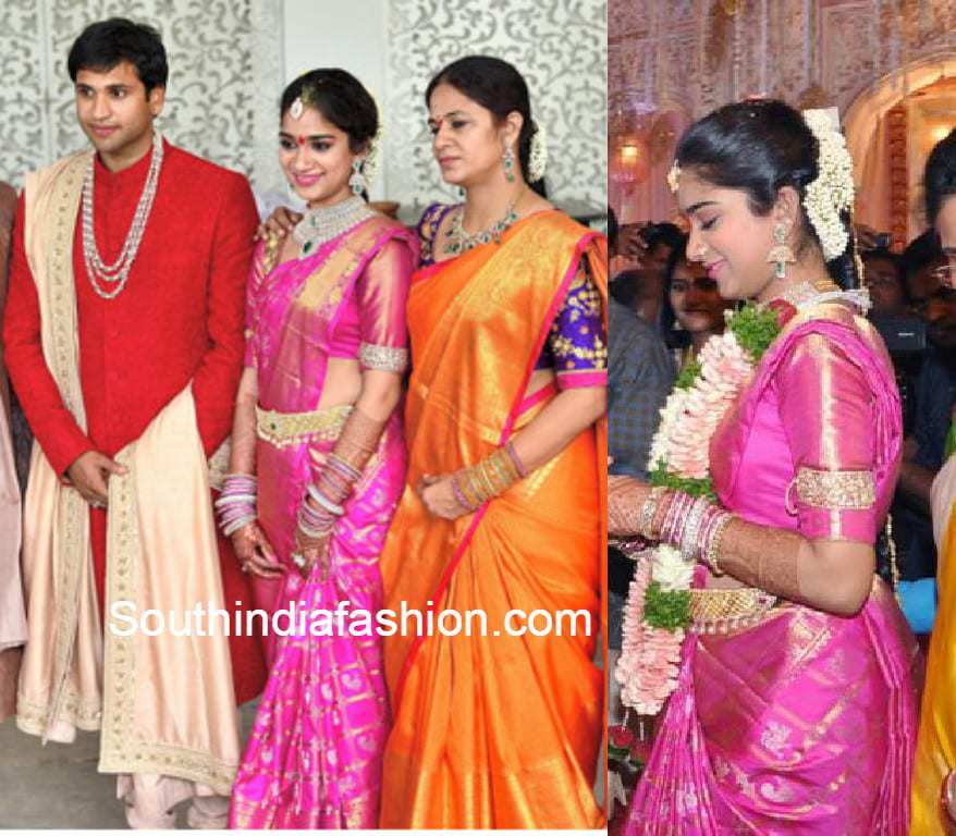 Revanth Reddy Daughter Nymisha Reddy Engagement Photos – South India ...