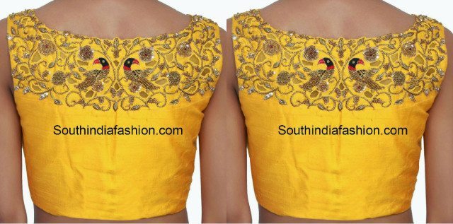 Boat Neck Blouse Designs: Top 10 Boat Neck Patterns – South India Fashion