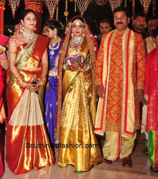 Revanth Reddy Daughter Nymisha Reddy's Wedding – South India Fashion