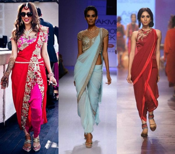 Tips To Flaunt The Edgy Dhoti Sarees!! – South India Fashion