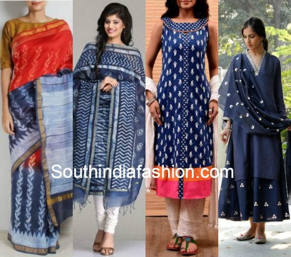 The Magic Of Indigo Blue Outfits! – South India Fashion