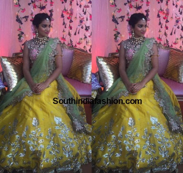 Nymisha Reddy in Anushree Reddy Lehenga – South India Fashion
