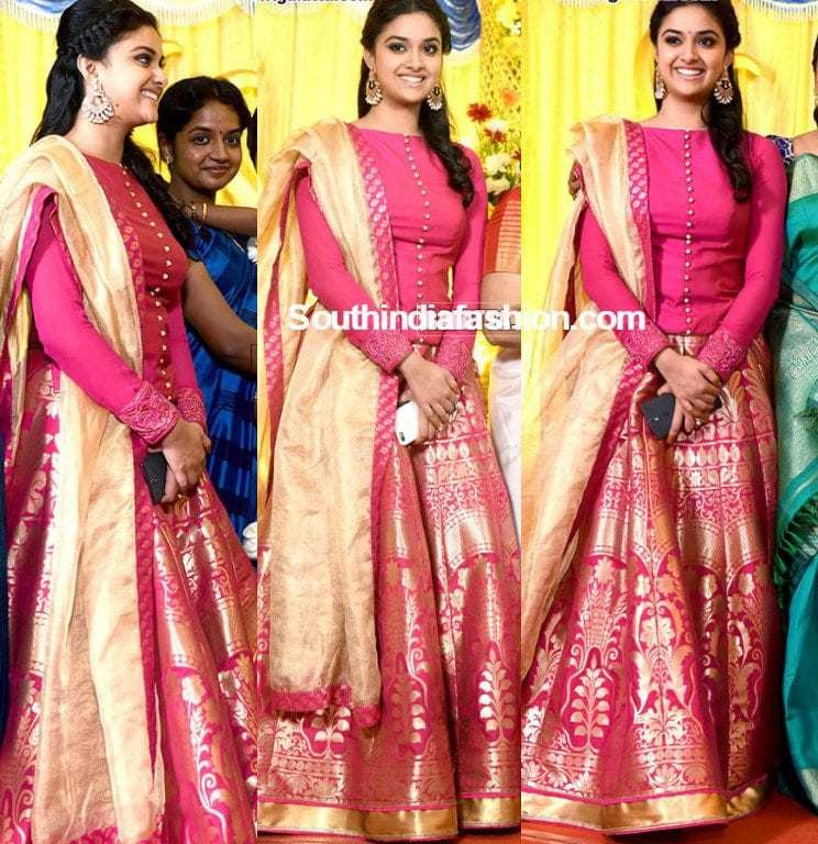 Keerthy Suresh Sister Revathy Suresh's Wedding Reception – South India Fashion
