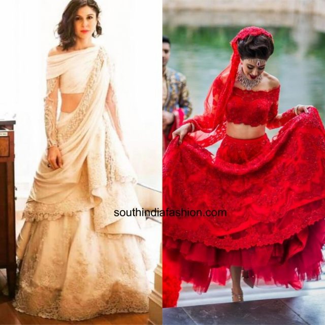 Some Unique Lehenga Patterns For The Bride And Her Entourage