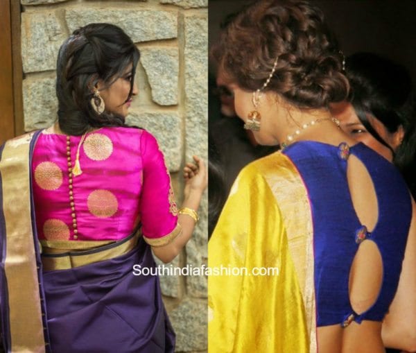 Button Back Blouse Designs – South India Fashion