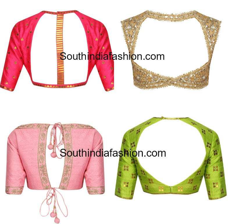 Blouse Back Neck Designs South India Fashion 4107