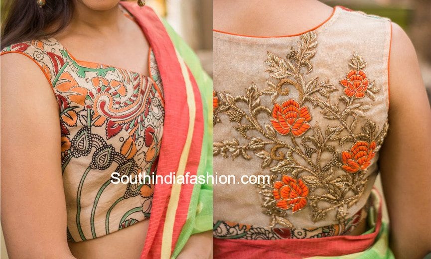 5 Stylish Net Blouse Designs – South India Fashion