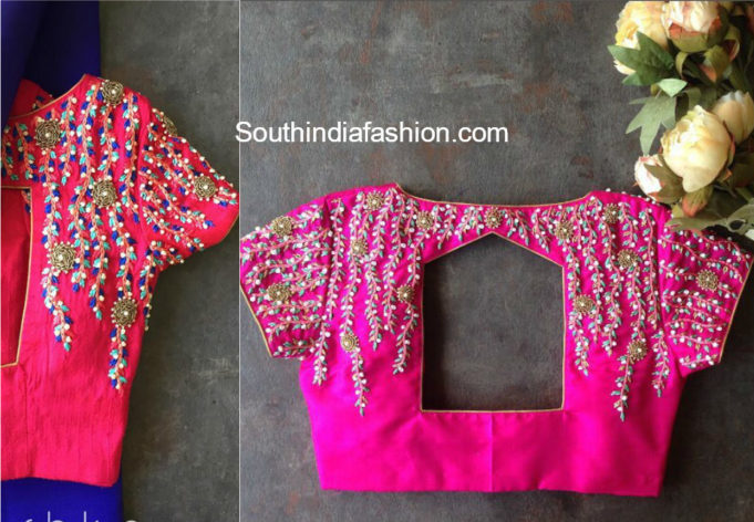 17 Awesome Maggam Work Blouse Designs by Nyshka Design Studio!