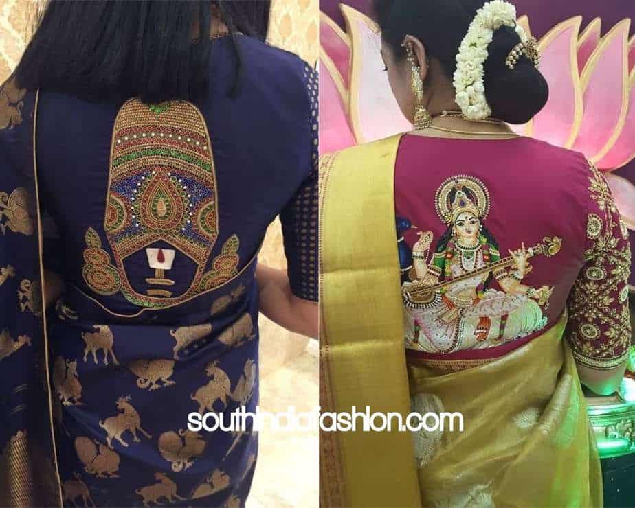 6 Beautiful Traditional Blouse Designs For Pattu Sarees!