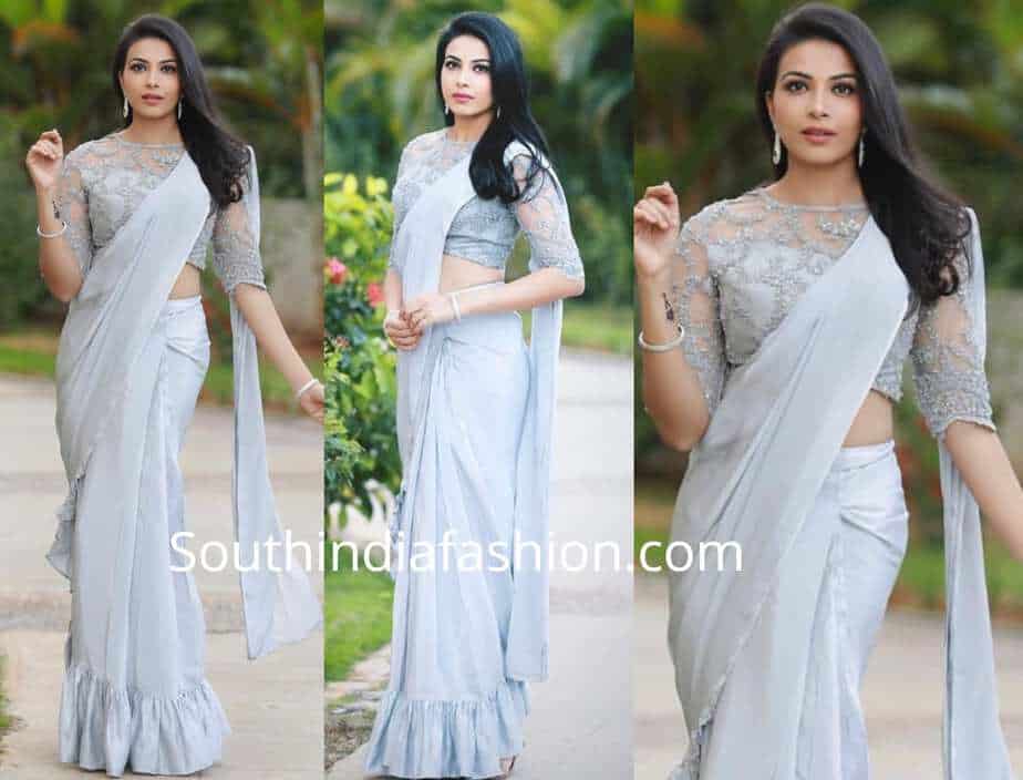 Kavya Shetty in Niharika Vivek – South India Fashion