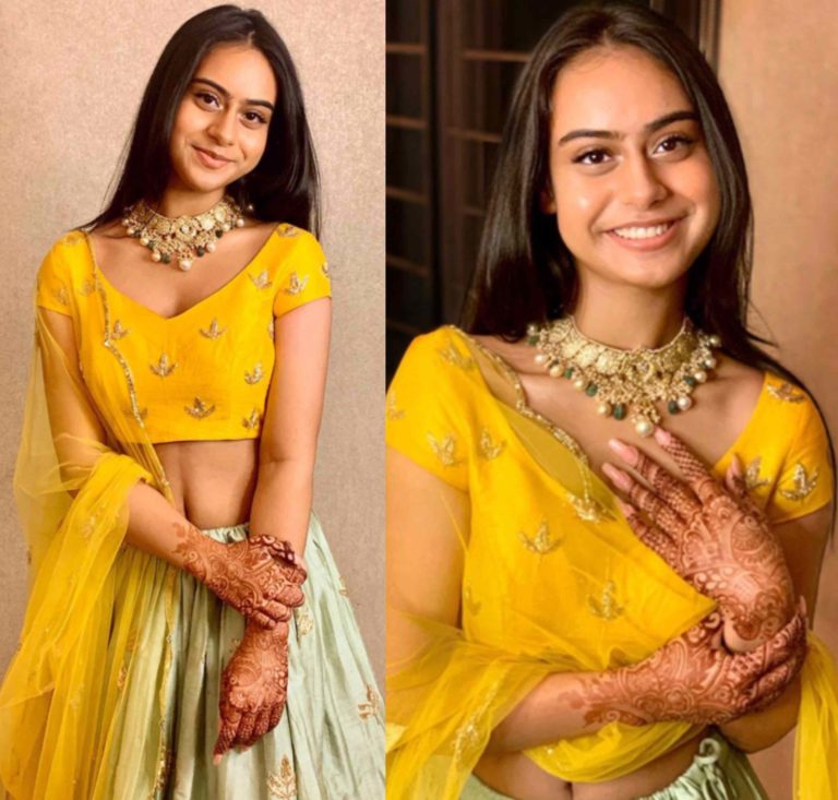 Kajols Daughter Nysa Devgan Looks Pretty In Lehengas At A Wedding
