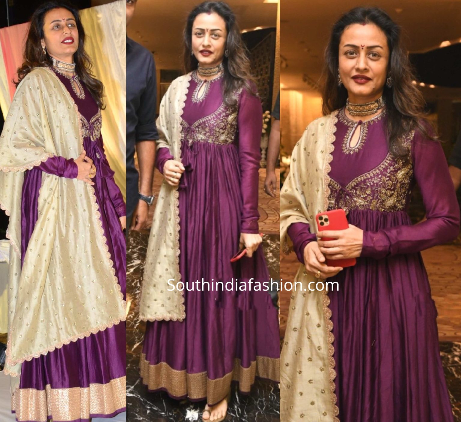 Namrata Shirodkar in Jayanti Reddy at Jayasudha son's wedding reception