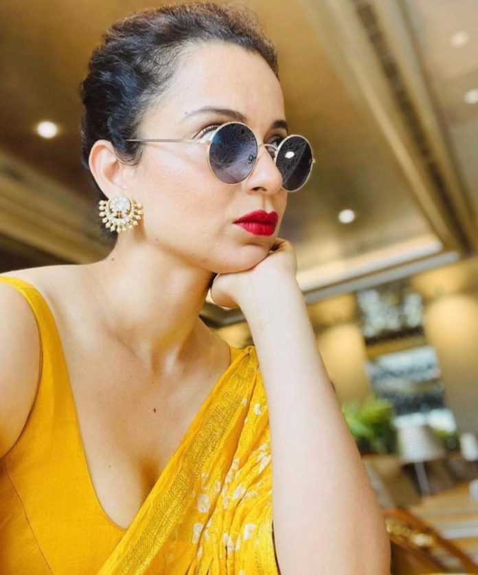 Actress Kangana Ranaut is continually inspiring us to sport sarees to ...