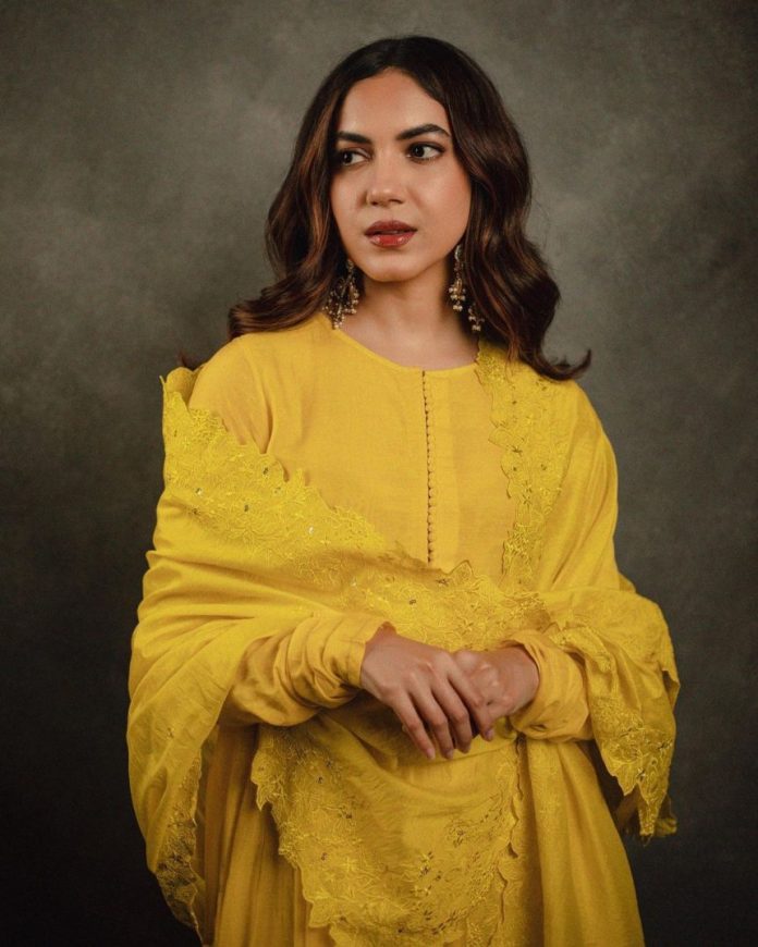 Ritu Varma kicks off "Oke Oka Jeevitham" promotions in a yellow anarkali!