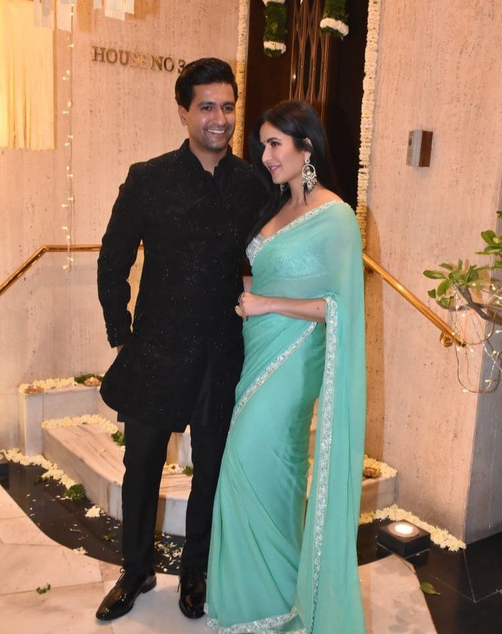 Katrina Kaif and Vicky Kaushal at Manish Malhotra's diwali party!