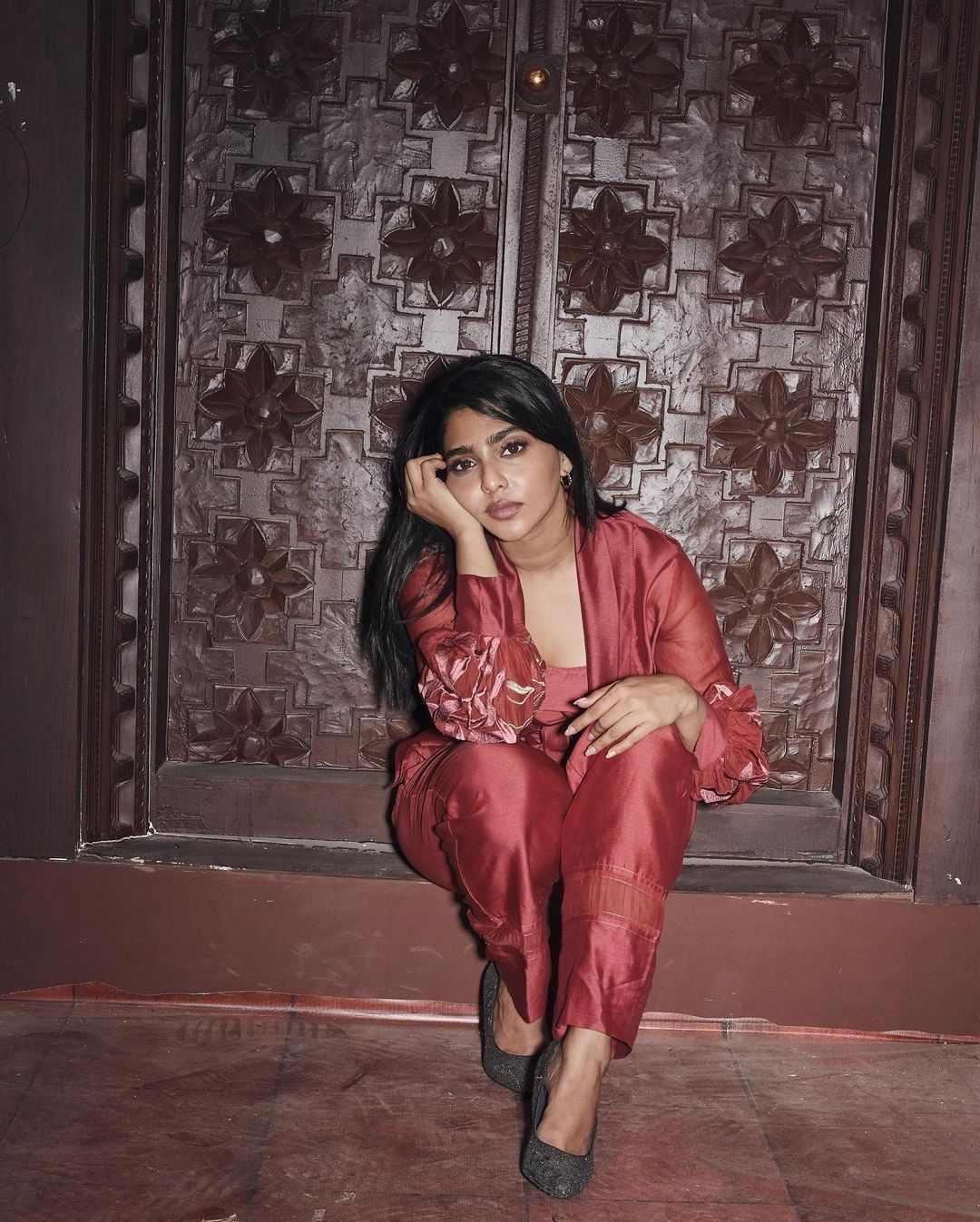 Megha Akash and Aishwarya Lekshmi look stylish in wrapped top coord sets!