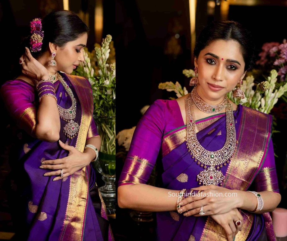 Aarti Ravi in a kanchipuram silk saree! – South India Fashion