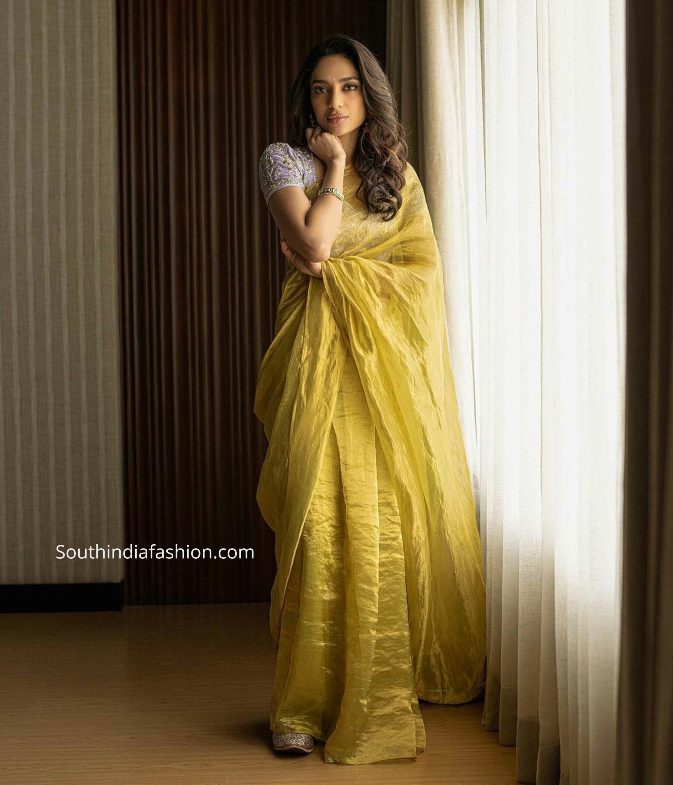 Sobhita Dhulipala Looks Elegant In A Tissue Saree At Ps 2 Promotions